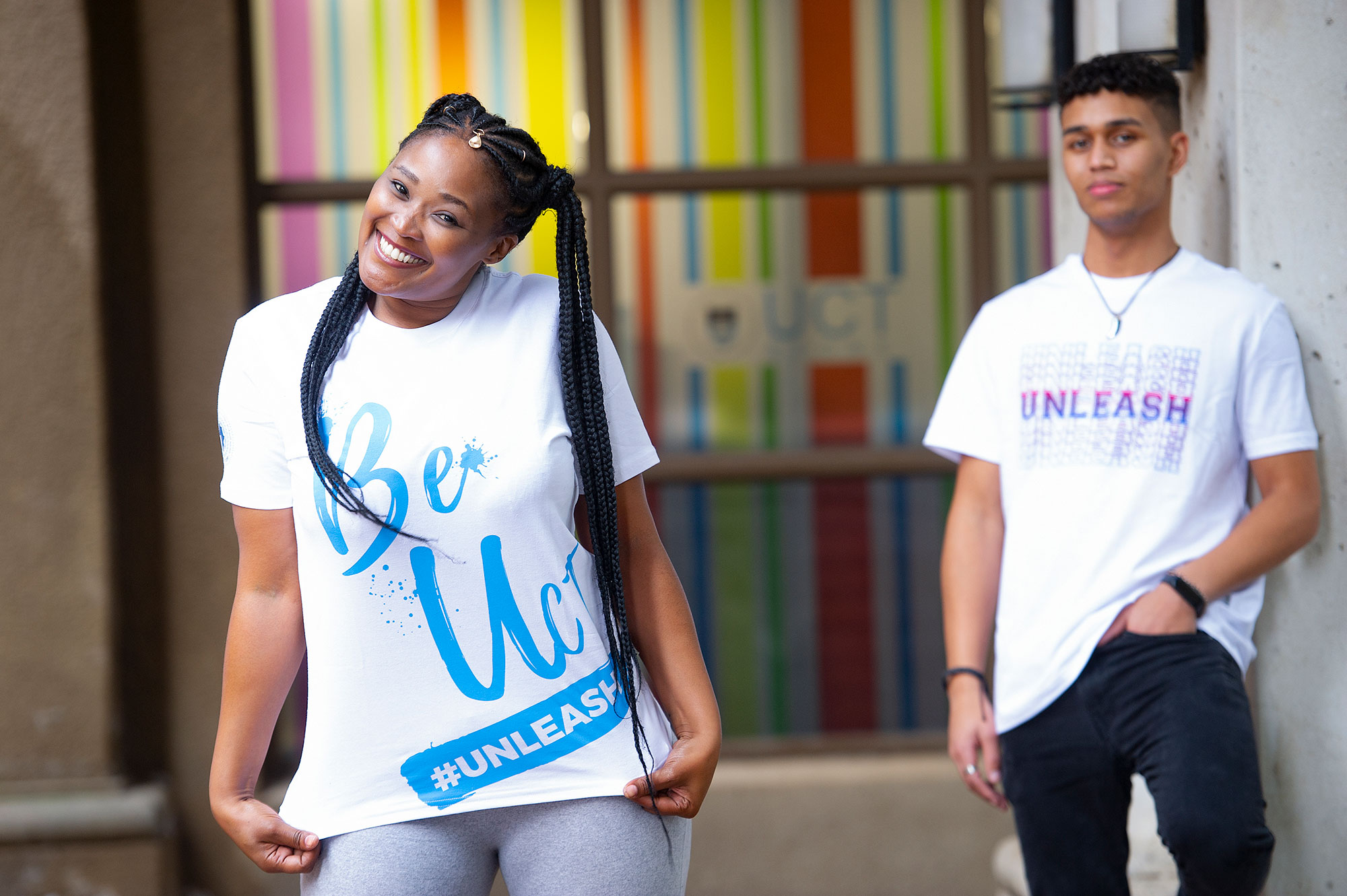 Staff T-shirt handout: Wearing Vision 2030 with pride | UCT News